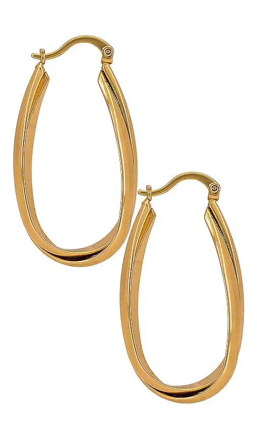 Ettika Oval Hoop Earrings
