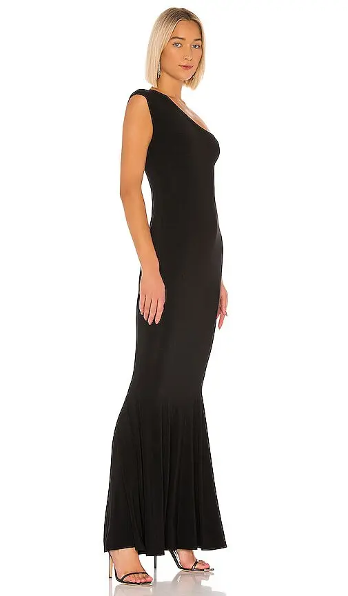 open lace back dress Norma Kamali Strapless Fishtail Gown main image 1