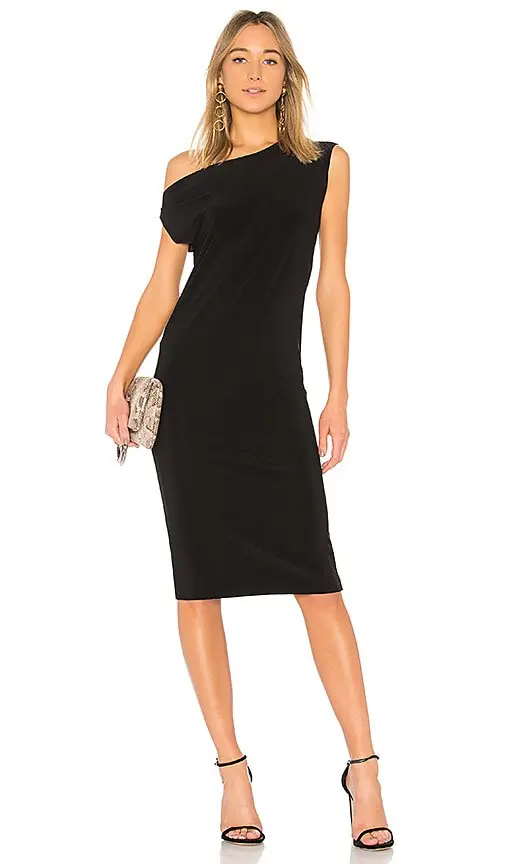 Norma Kamali Drop Shoulder Sleeveless Dress