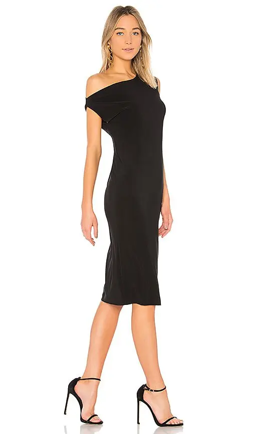 Norma Kamali Drop Shoulder Sleeveless Dress