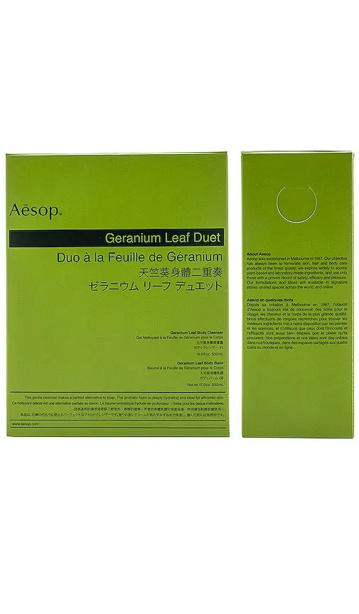 Aesop Geranium Leaf Duet