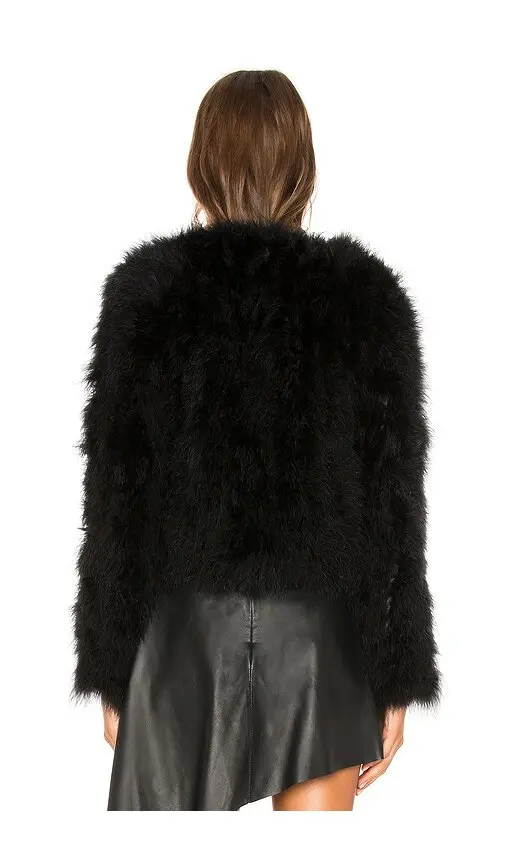 LAMARQUE Deora Feather Jacket - Black