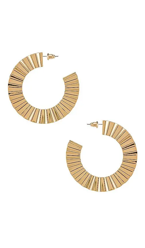8 Other Reasons Ray Hoop Earrings - Gold