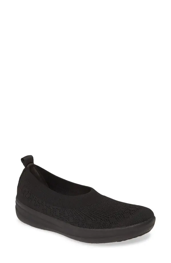 Fitflop Uberknit Ballerina Flat - Black