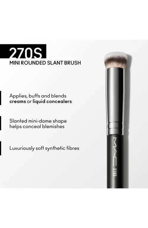 MAC COSMETICS 270s Mini Rounded Slant Makeup Brush