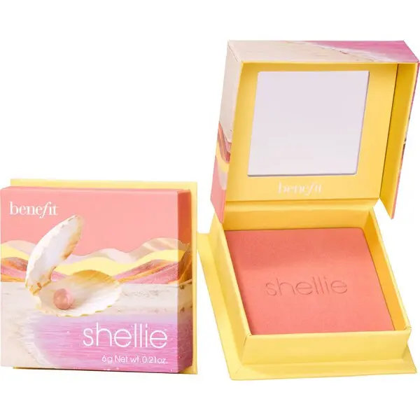 BENEFIT COSMETICS Wanderful World Silky Soft Powder Blush - Shellie Mini