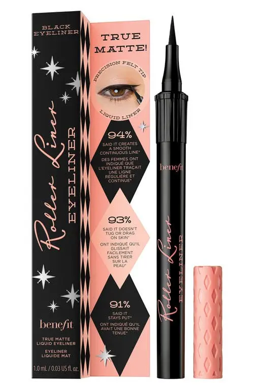 BENEFIT COSMETICS Roller Liner Waterproof Liquid Eyeliner - Black