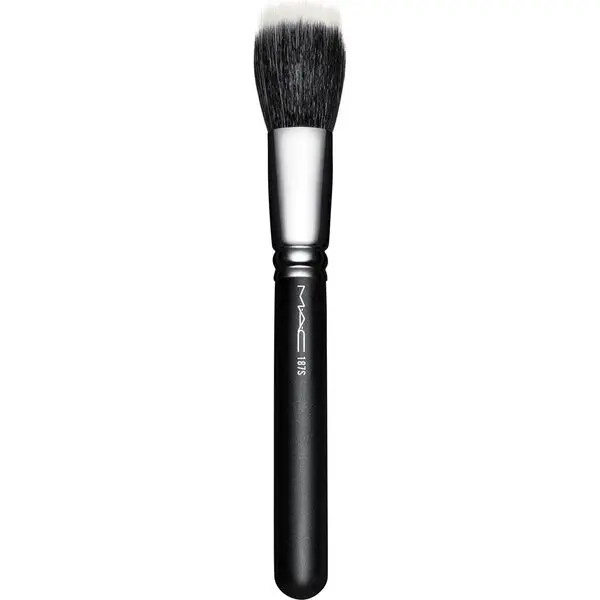 MAC COSMETICS 187s Synthetic Duo Fibre Face Makeup Brush - No Color