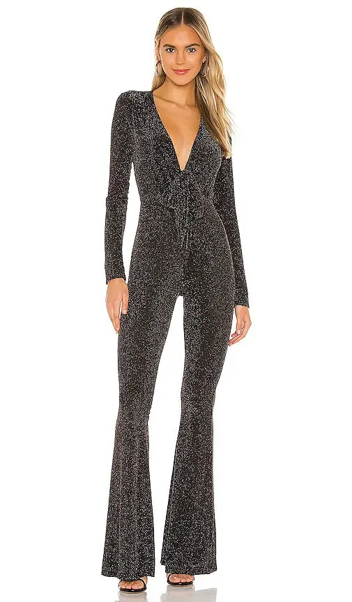 Show Me Your Mumu Martina Jumpsuit - Dancing Queen Shine Black