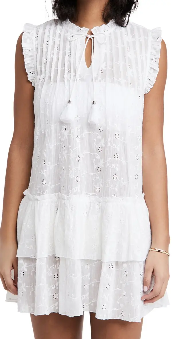 Playa Lucila Eyelet Dress - White