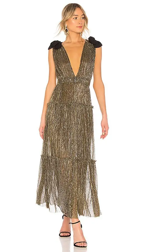SABINA MUSAYEV Ray Metallic Dress