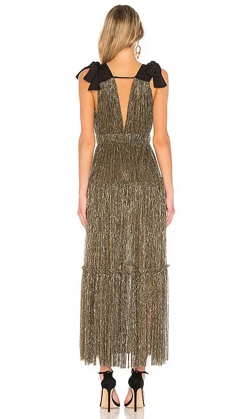 SABINA MUSAYEV Ray Metallic Dress