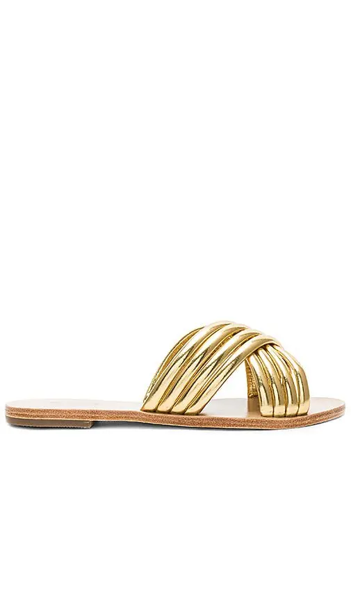 Raye Ziggy Metallic Sandals - Gold