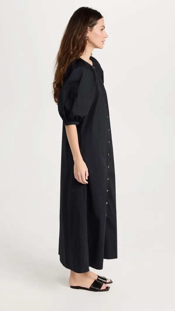 staud vincent dress black Black Prom Dresses,Chiffon Prom Dress,A line Prom Dresses,Evening Gown –  Simplepromdress main image 1