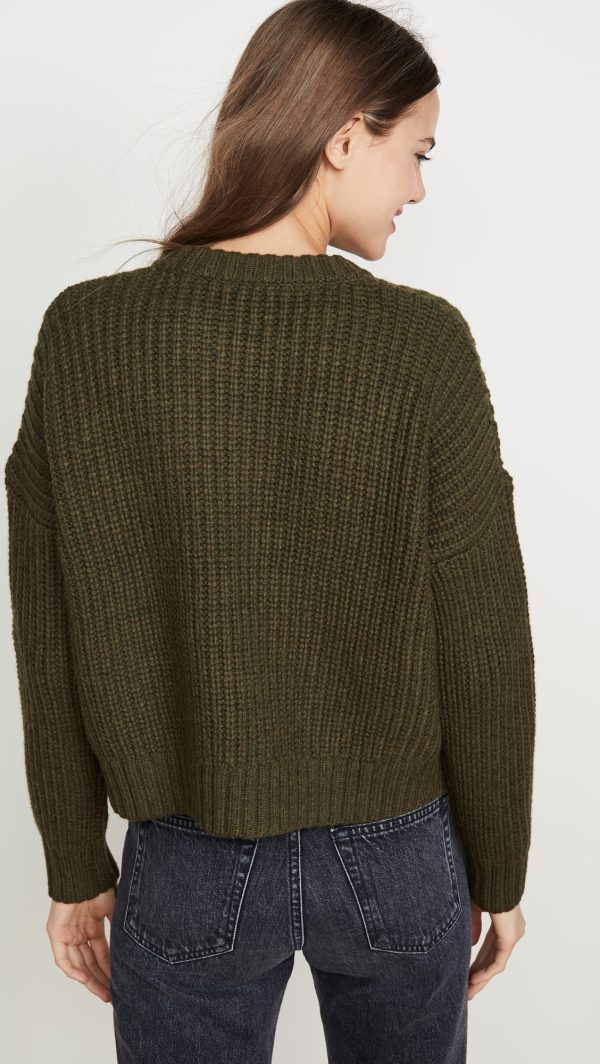 Buy Madewell Everett Rib Pullover Sweater - Heather Pine At 65% Off |  Editorialist