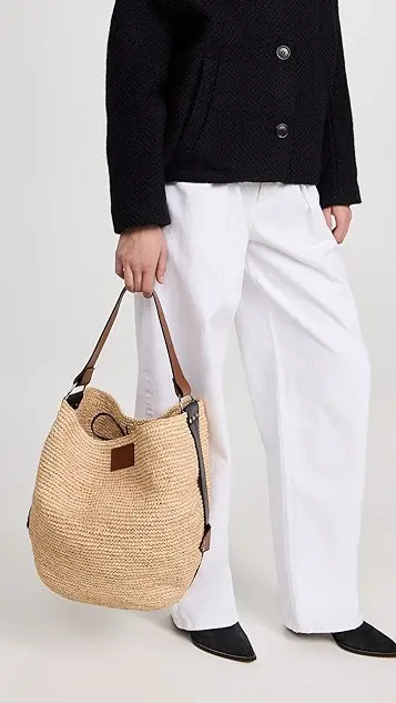 Isabel Marant Bayia Raffia Tote Bag