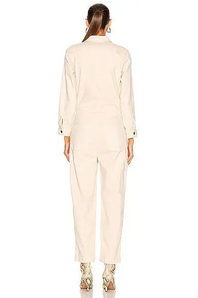 MOTHER Fixer Jumpsuit In Neutral