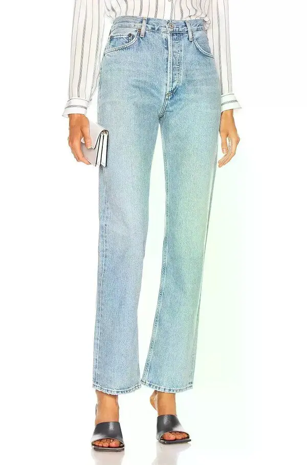 AGOLDE Lana Straight Jeans - Riptide