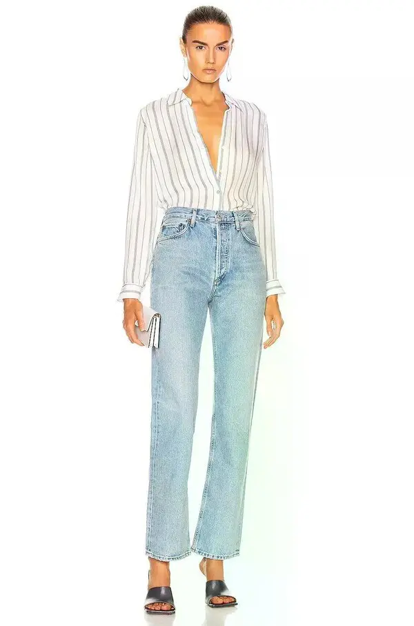 AGOLDE Lana Straight Jeans - Riptide