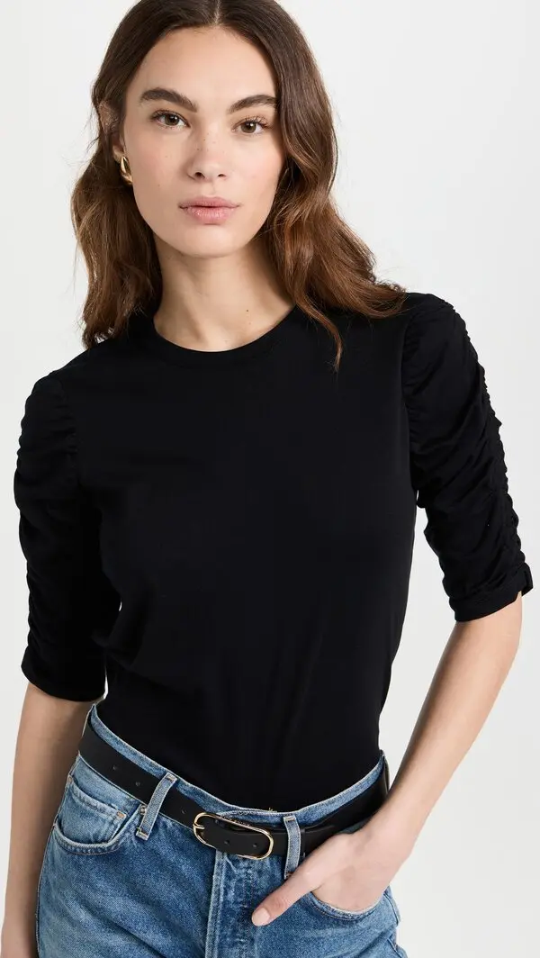 Veronica Beard Waldorf Tee - Black
