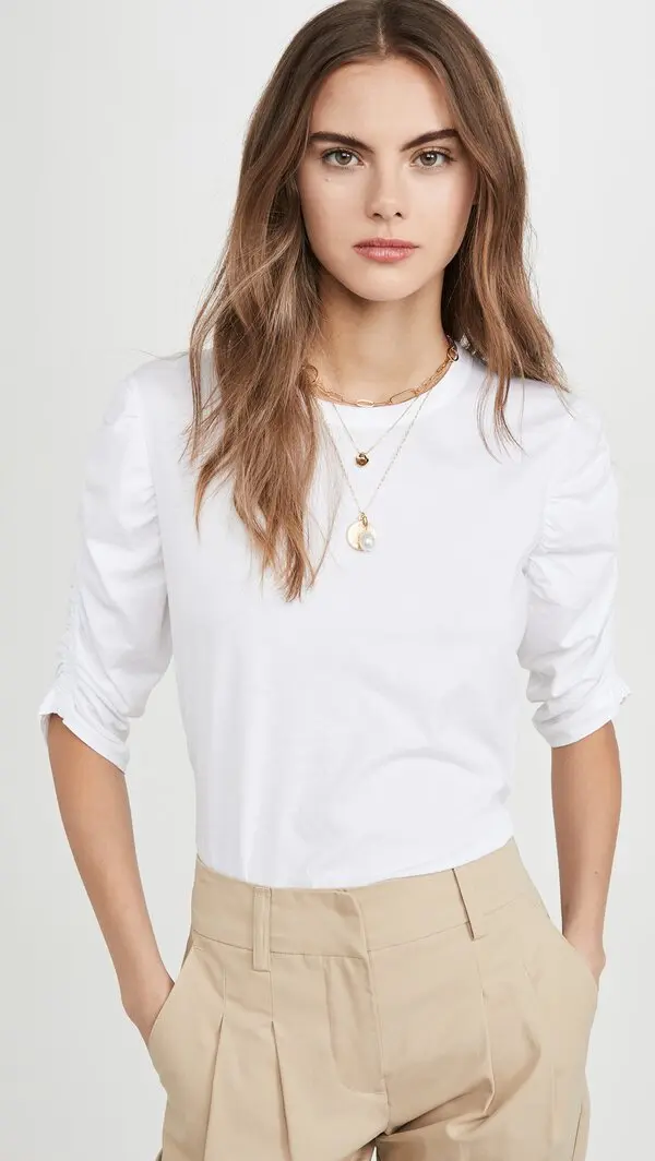 Veronica Beard Waldorf Tee - White