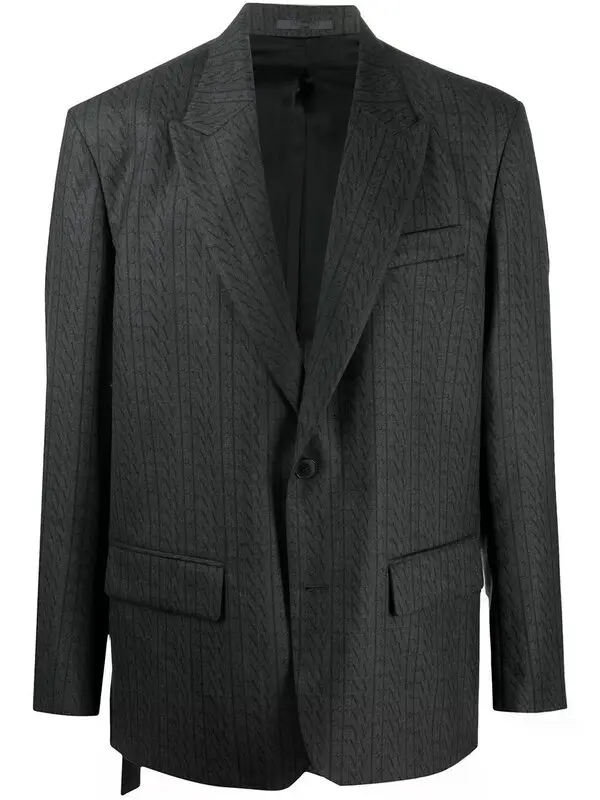 Valentino Garavani Vltn Print Single-breasted Blazer