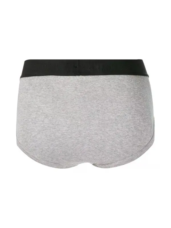 TOM FORD Logo-embellished Briefs - Grey