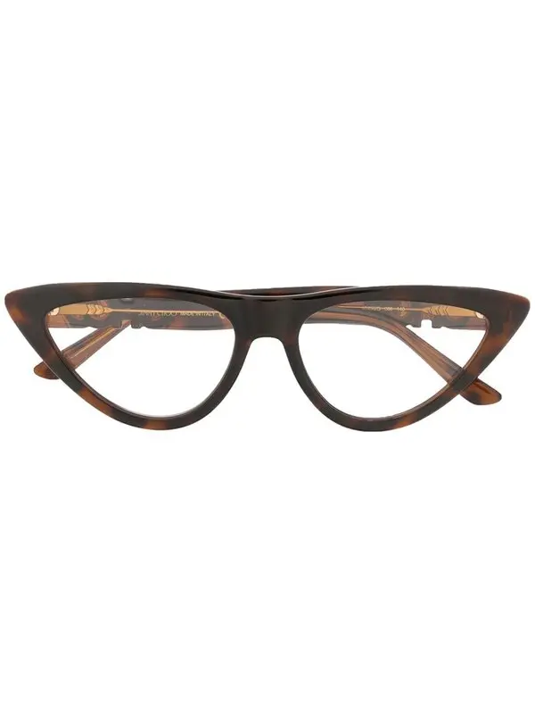 JIMMY CHOO Oversized Cat-eye Glasses - Brown