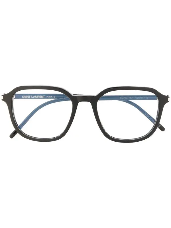 Saint Laurent Sl 387 Square-frame Glasses - Black