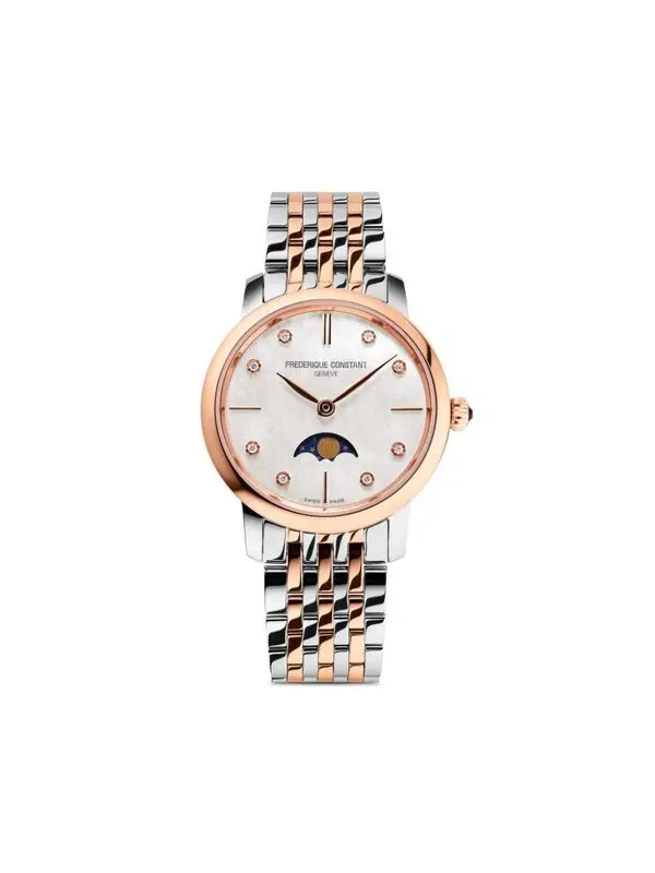 FREDERIQUE CONSTANT Classics Slimline Ladies Moonphase 30mm - White