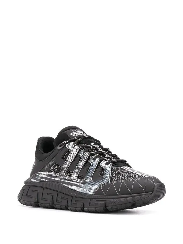 Versace Trigreca Low Top Sneakers - Black