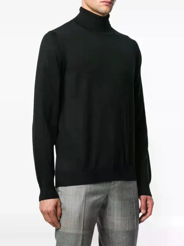 BARBA NAPOLI Roll-neck Sweater - Black