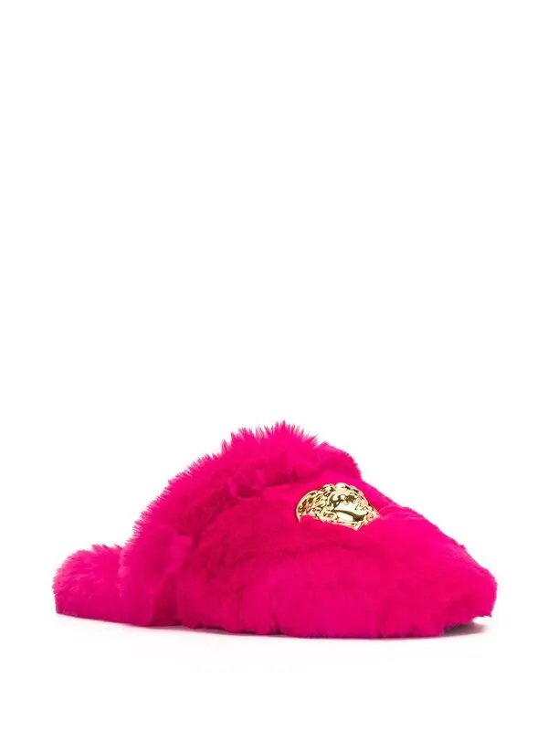 Versace Fluffy Medusa Slippers