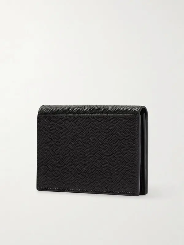 Saint Laurent Pebble-grain Leather Billfold Wallet