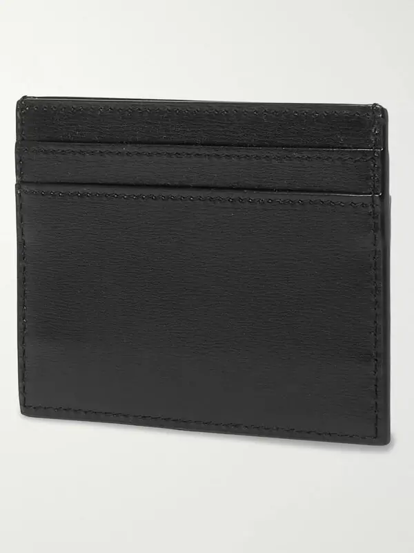 Saint Laurent Logo-appliquéd Leather Cardholder