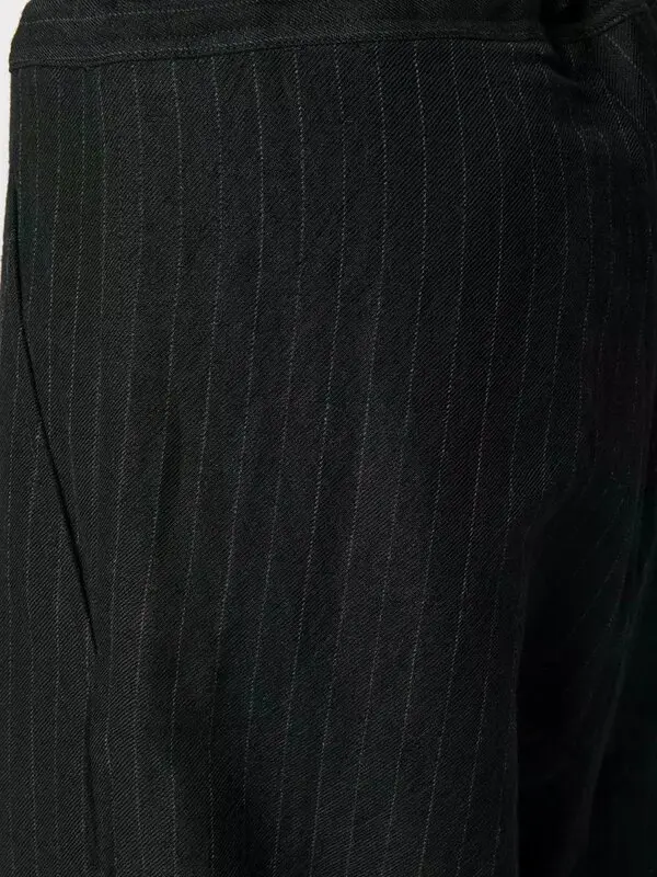 Y’s Pinstripe Wide-leg Trousers
