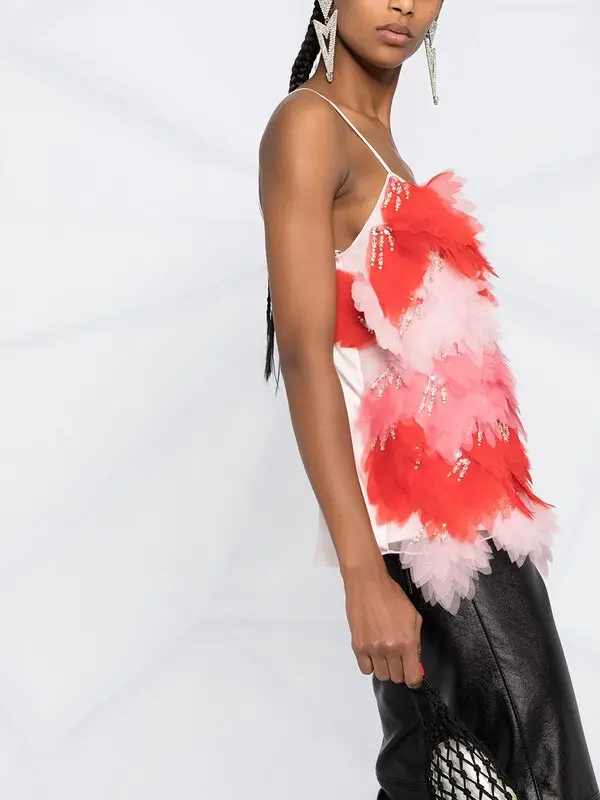 Emilio Pucci X Koché Embellished Feather Top