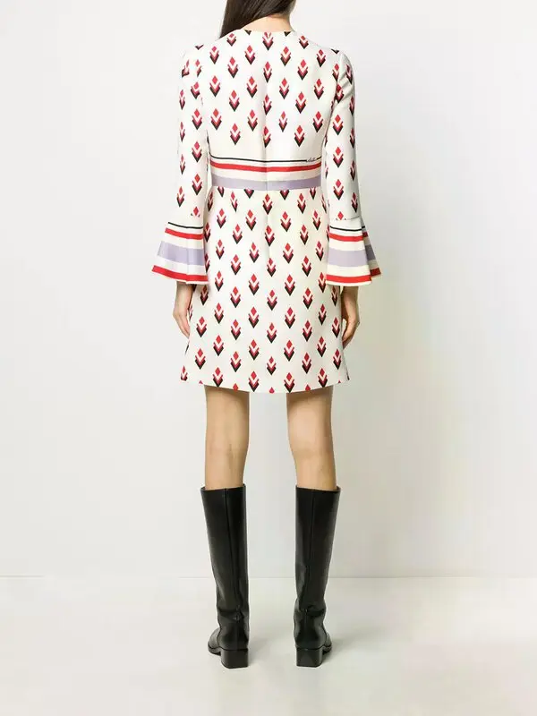 Valentino Garavani Geometric-print Dress