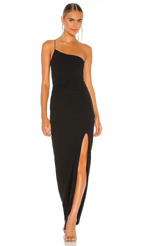 Nookie Lust One Shoulder Gown - Black - 6% Off | Editorialist