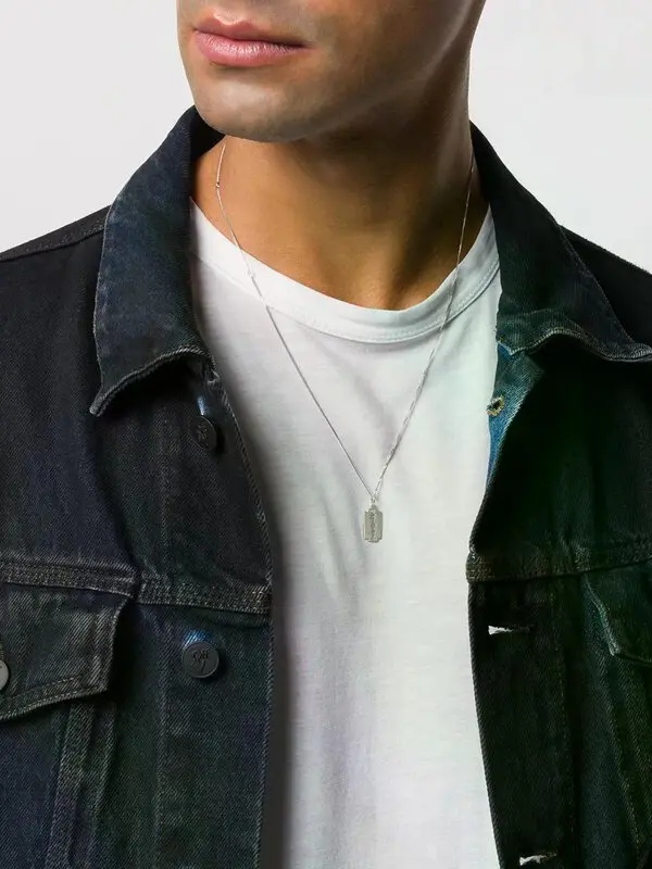 TRUE ROCKS Mini Razor Pendant Necklace - Silver