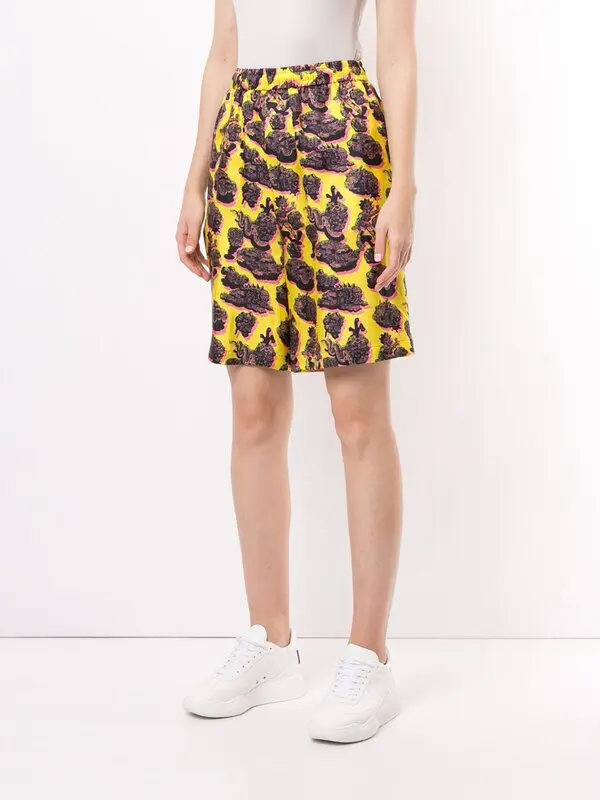 Stella McCartney Timothy Printed Silk Shorts