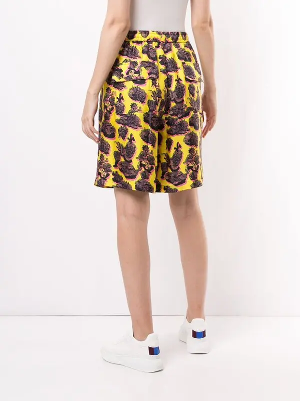 Stella McCartney Timothy Printed Silk Shorts