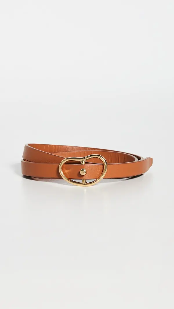 Lizzie Fortunato Skinny Georgia Belt - Tan | Editorialist display picture 1