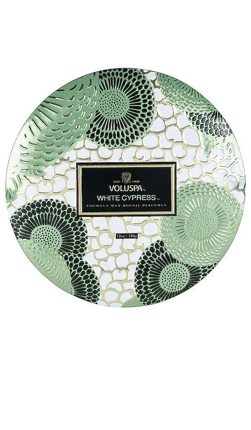 Voluspa 3-wick Tin Candle In Mint