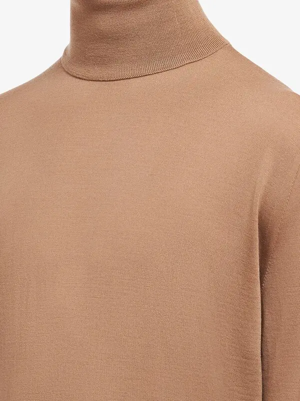 Prada Virgin Wool High-neck Jumper - Brown