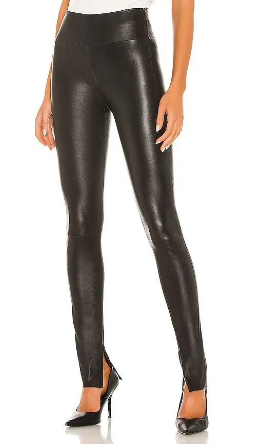 Sprwmn Ankle Legging With Inside Zip