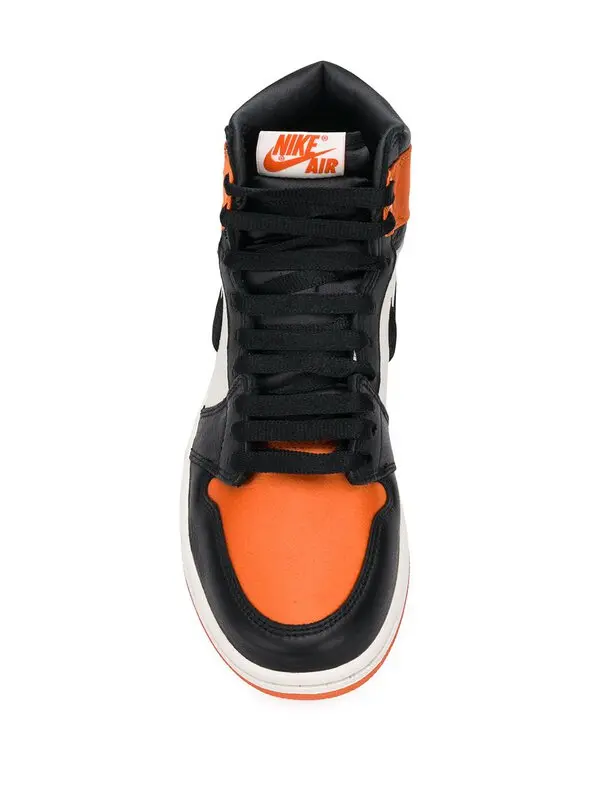 JORDAN Air 1 Retro High Og Satin Shattered Backboard Sneakers - Orange
