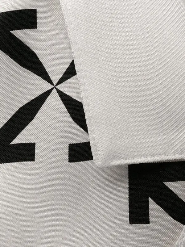Off-White Off- Arrows Print Silk Pyjamas