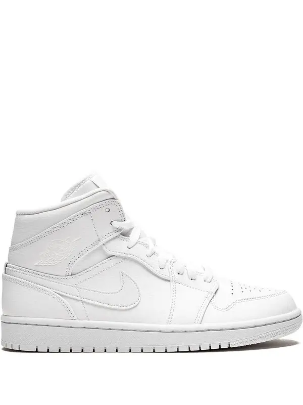 JORDAN Air 1 Mid Triple Sneakers - White