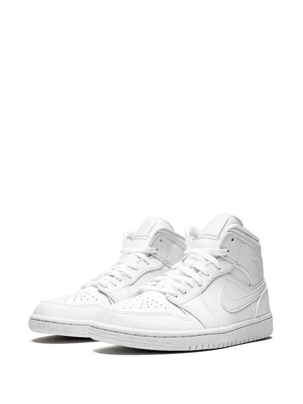 JORDAN Air 1 Mid Triple Sneakers - White